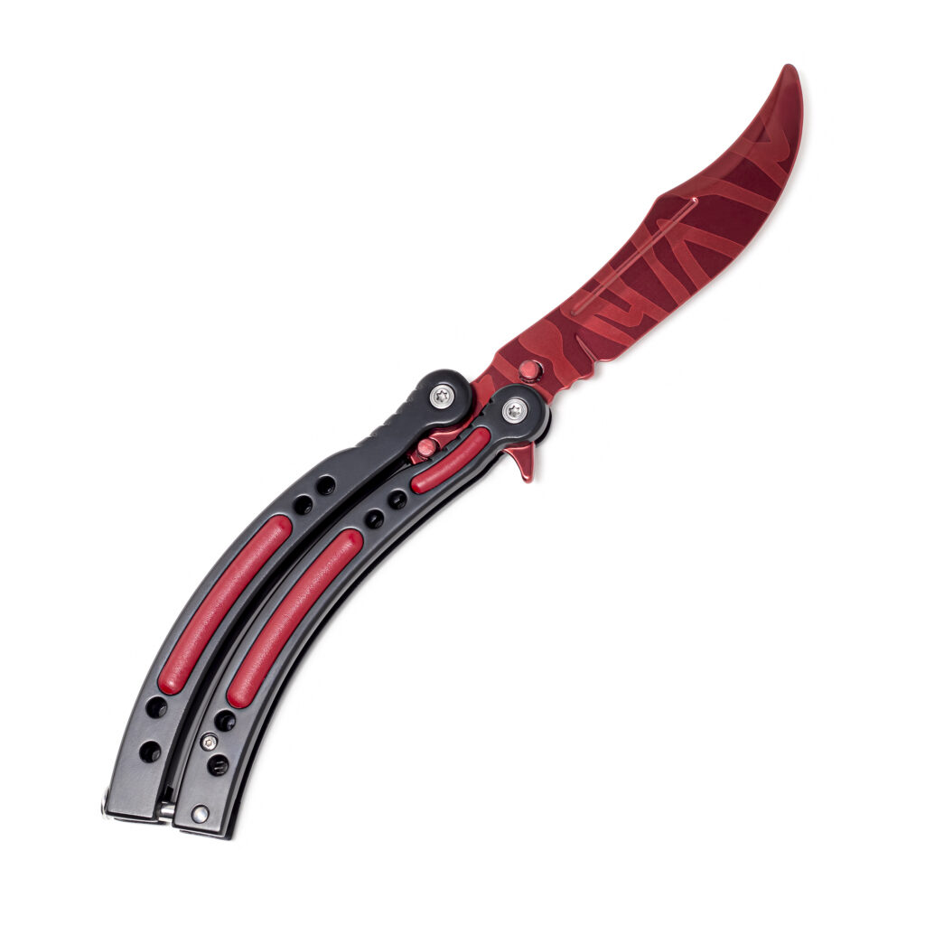 All Red Slaughter Skins on Real CS2 knives by LootKnife